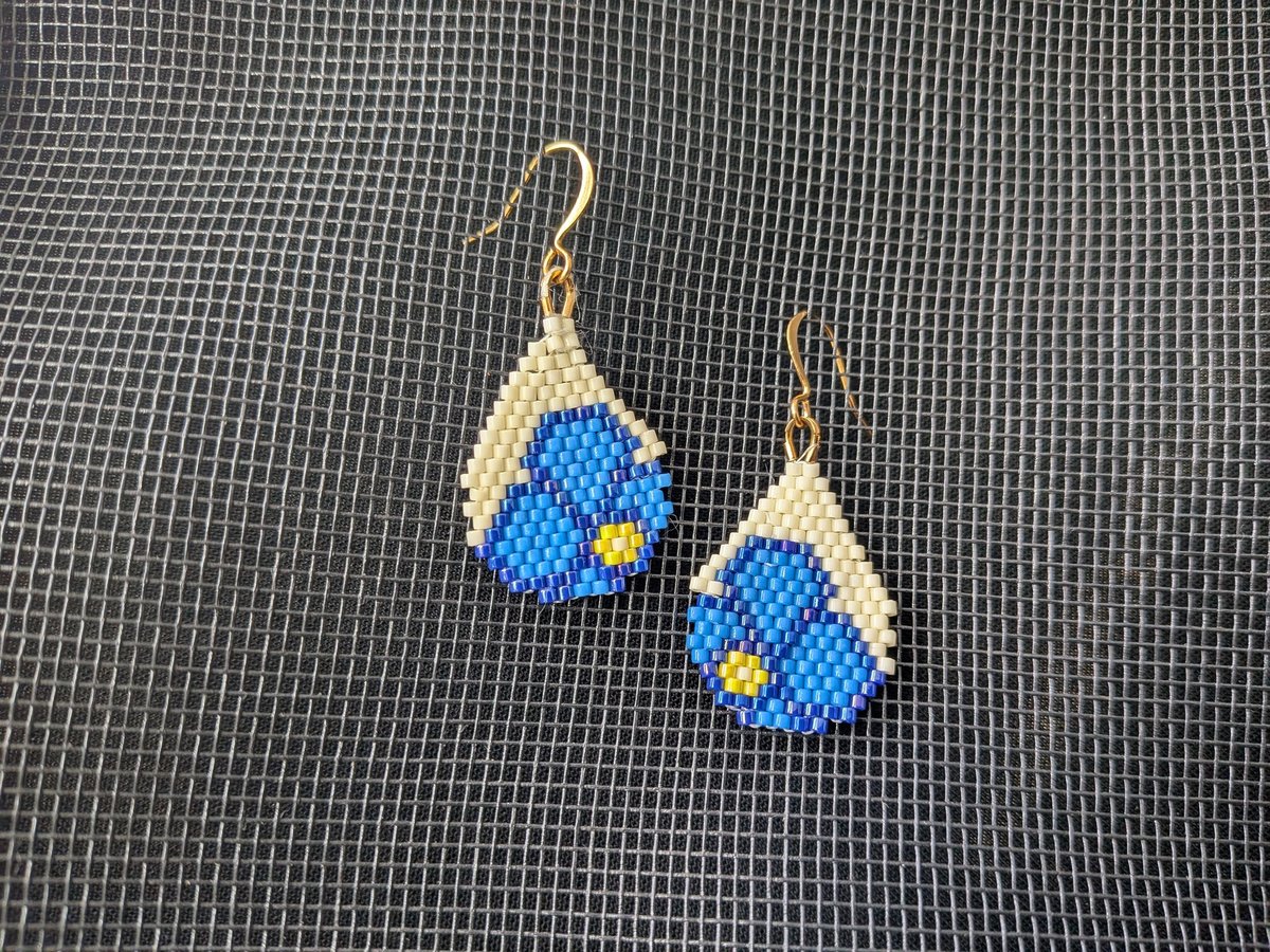 Flower earrings | Camp Robber Beads