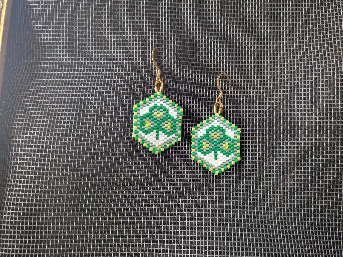 Flower earrings | Camp Robber Beads